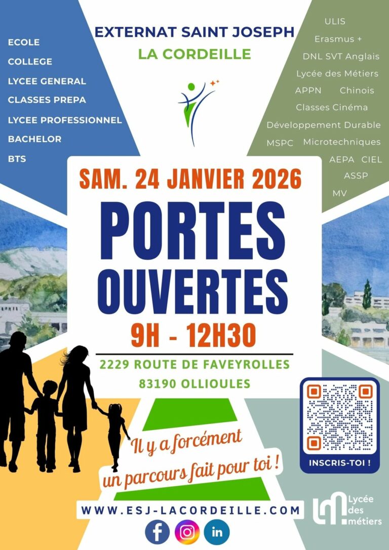 Portes ouvertes Externat Saint Joseph La Cordeille - Le Var et Vous